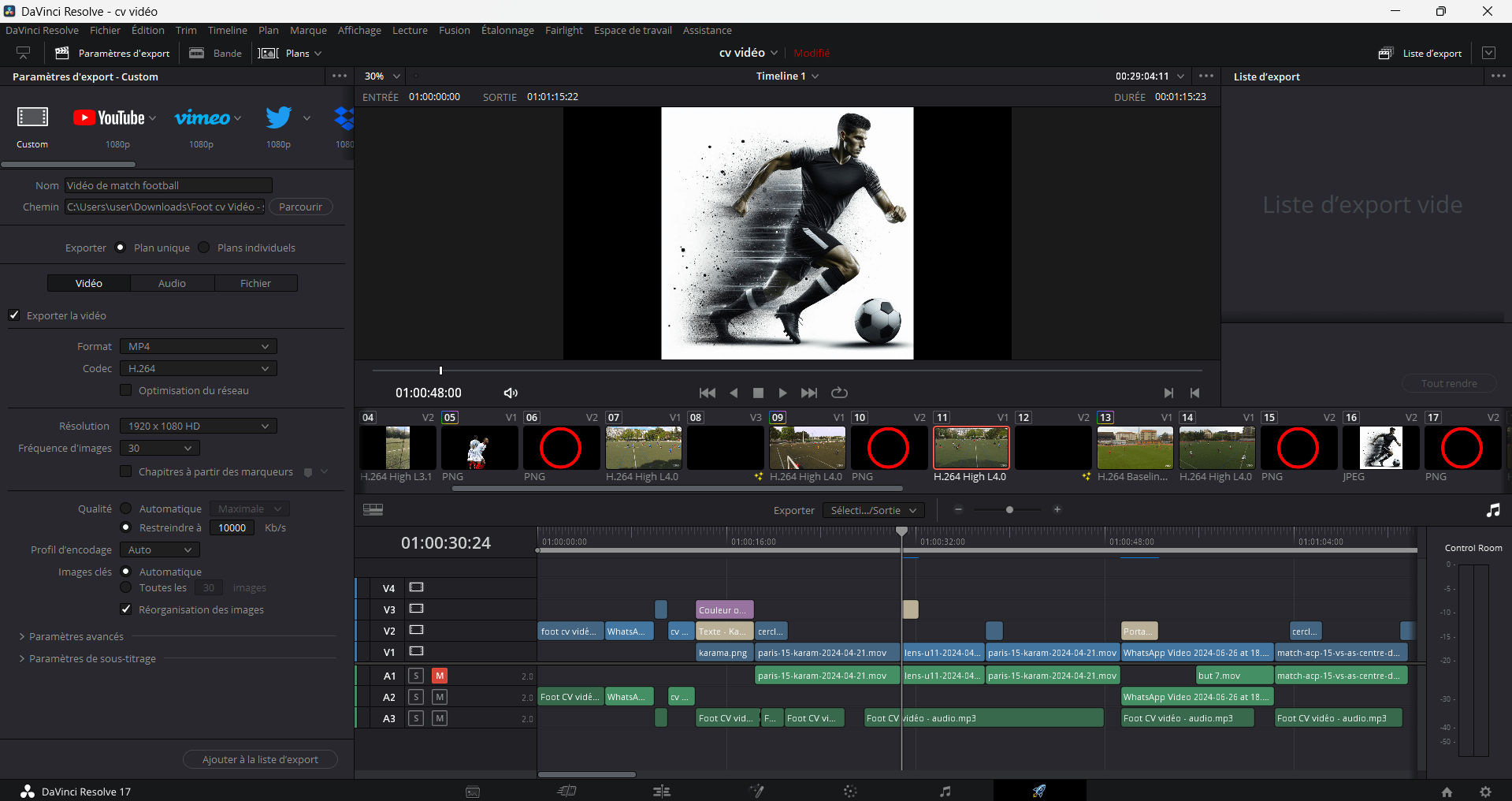 CV sportif en vidéo - Foot CV Vidéo